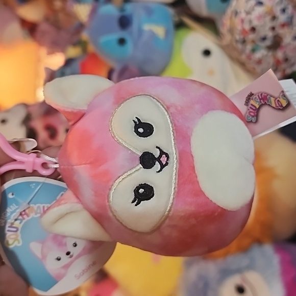 Squishmallows | Toys | Sabine Pink Tie Dye Fox Clip 22 Original ...